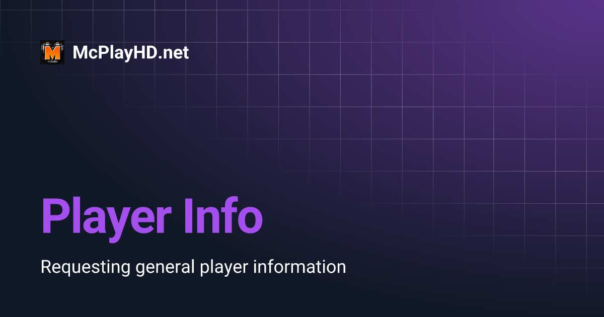 Player Info | McPlayHD.net